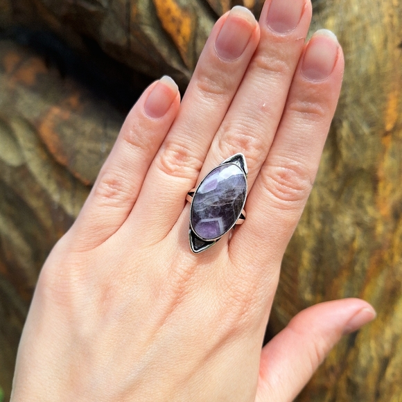 Jewelry | Antiqued Dream Amethyst Statement Ring | Poshmark
